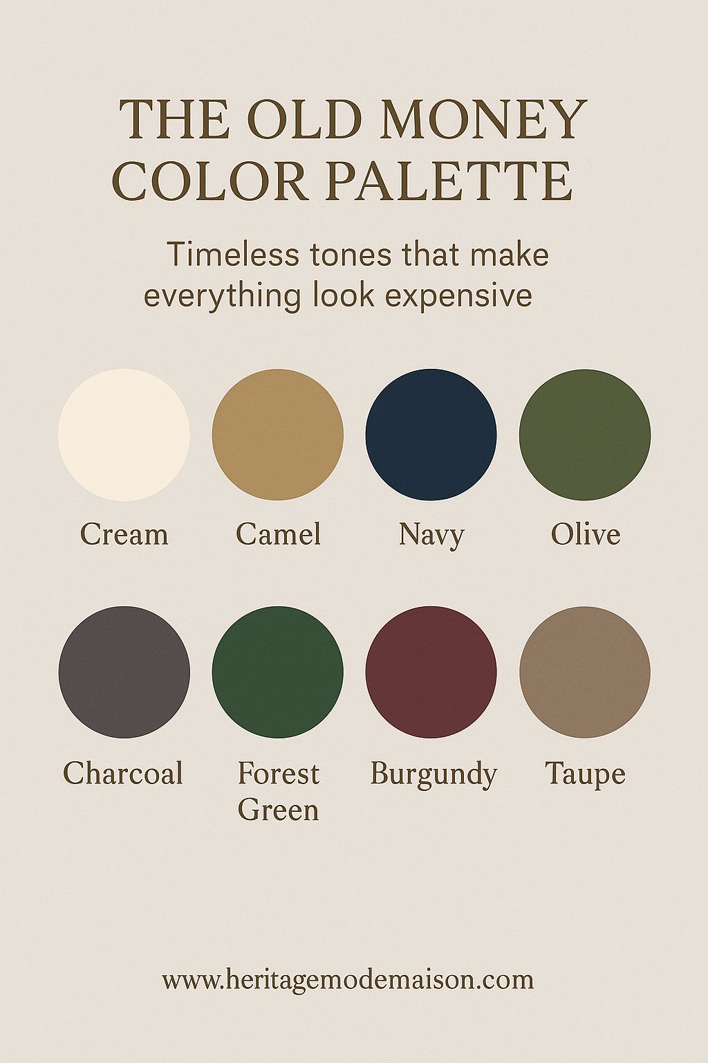 The Old Money Color Palette for Effortlessly Elegant Style